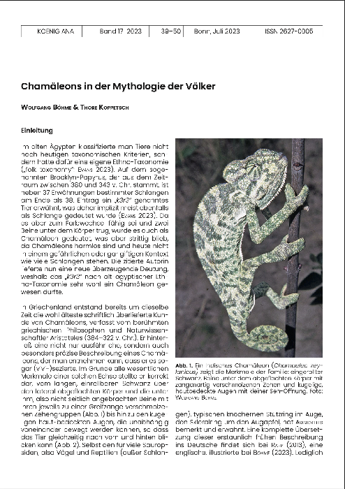 Chameleons in the mythology of peoples :: Chameleons